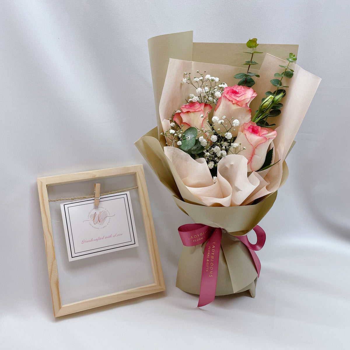 Sovereign Rose Bouquet - The Pink Perfection – Ladyblooms Floral & Gifts