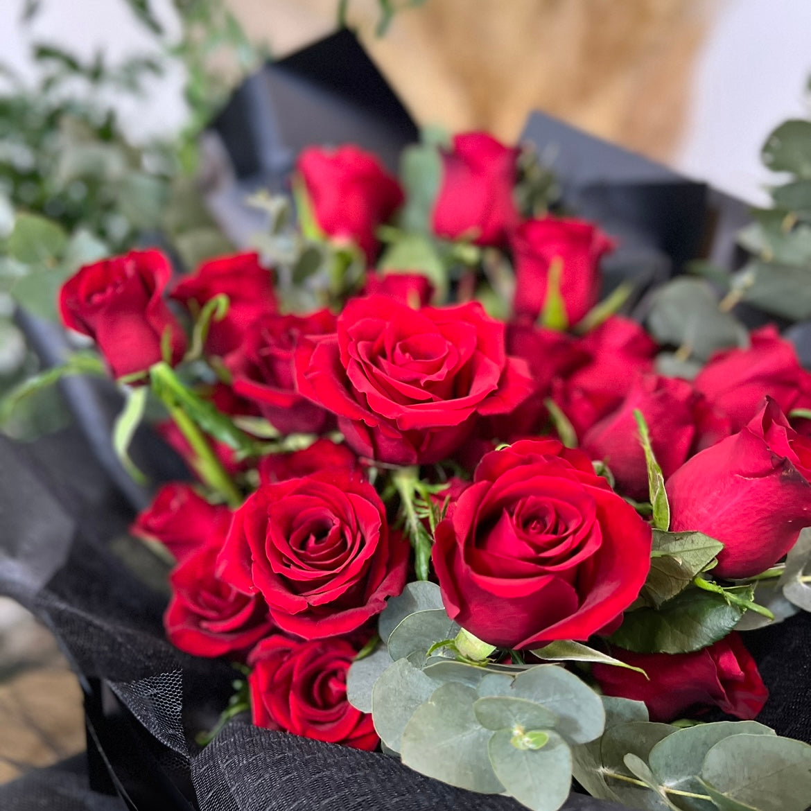 Fresh Bouquet - 40 Stalks of Red Roses – Ladyblooms Floral & Gifts