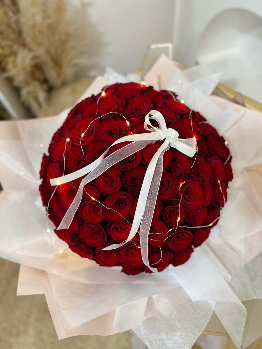 99 Roses Bouquet - Deeply in Love – Ladyblooms Floral & Gifts