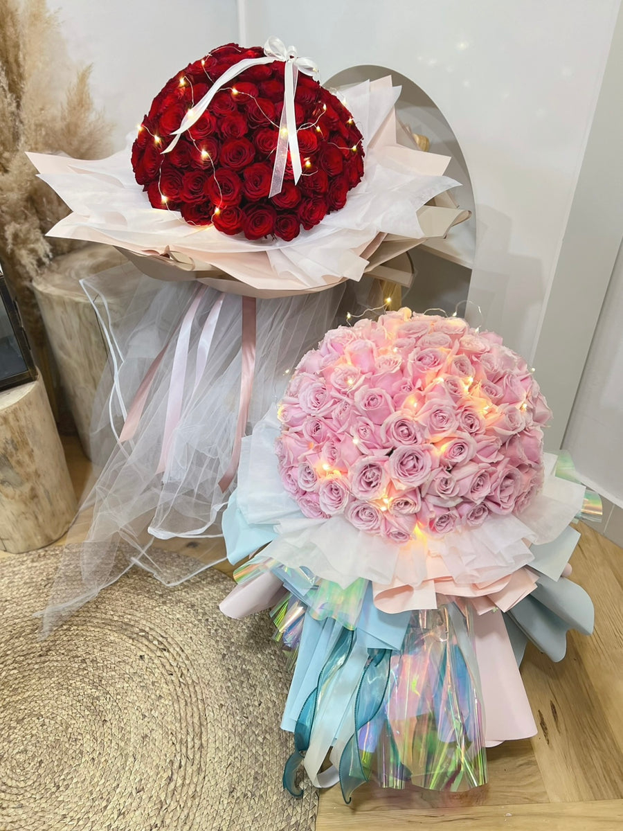 99 Roses Bouquet - Deeply in Love – Ladyblooms Floral & Gifts