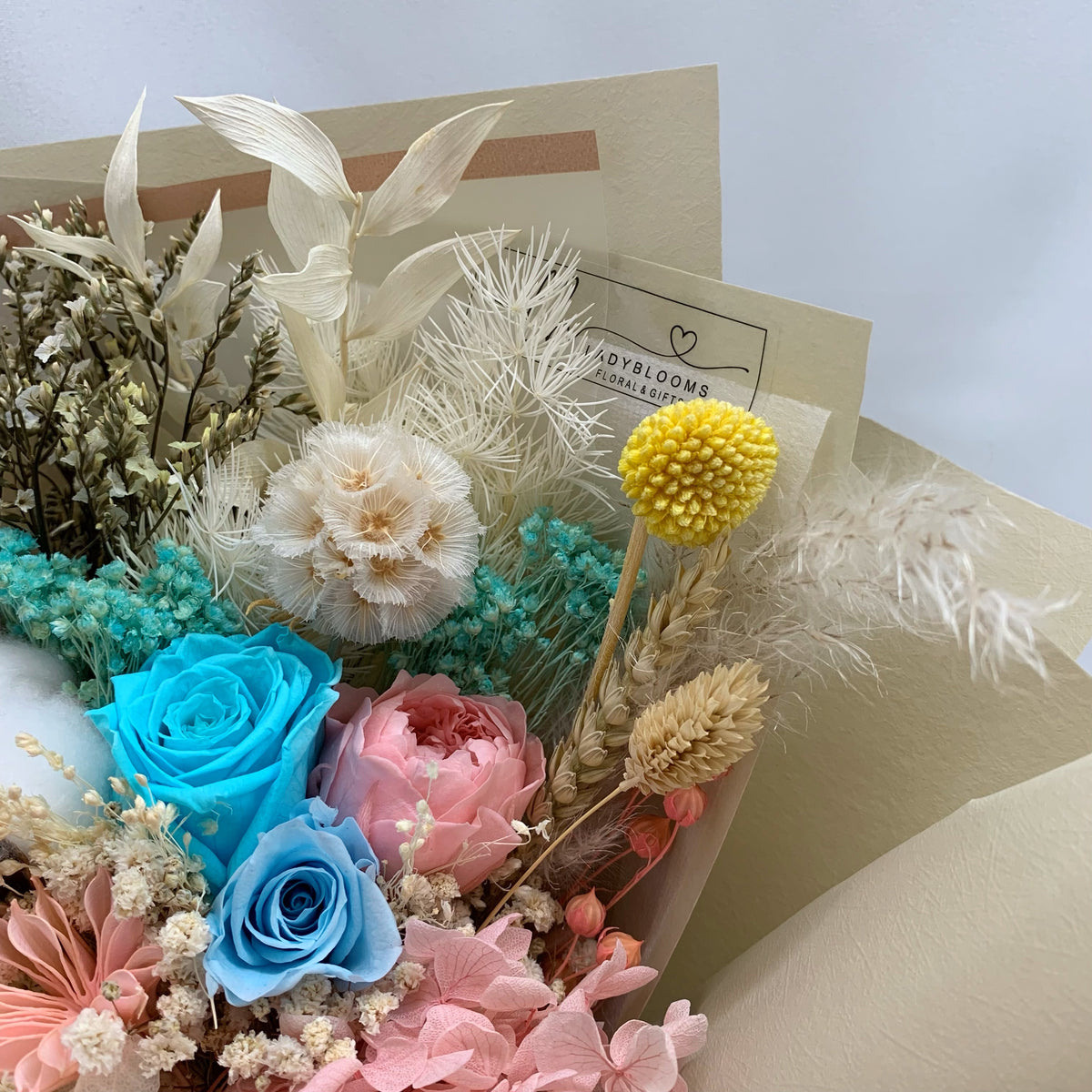 Preserved Flowers Bouquet - Pastel Lover – Ladyblooms Floral & Gifts